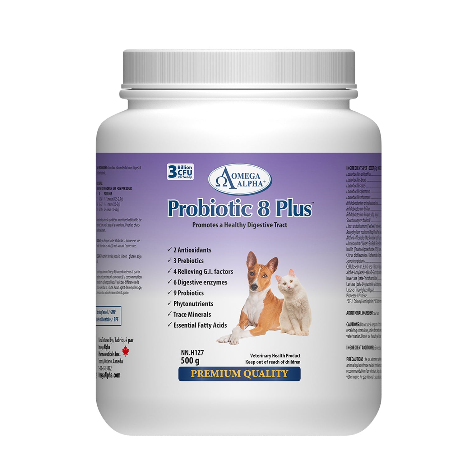 Omega Alpha Probiotic 8 Plus™ 500g – Maple House Nutrition Inc.