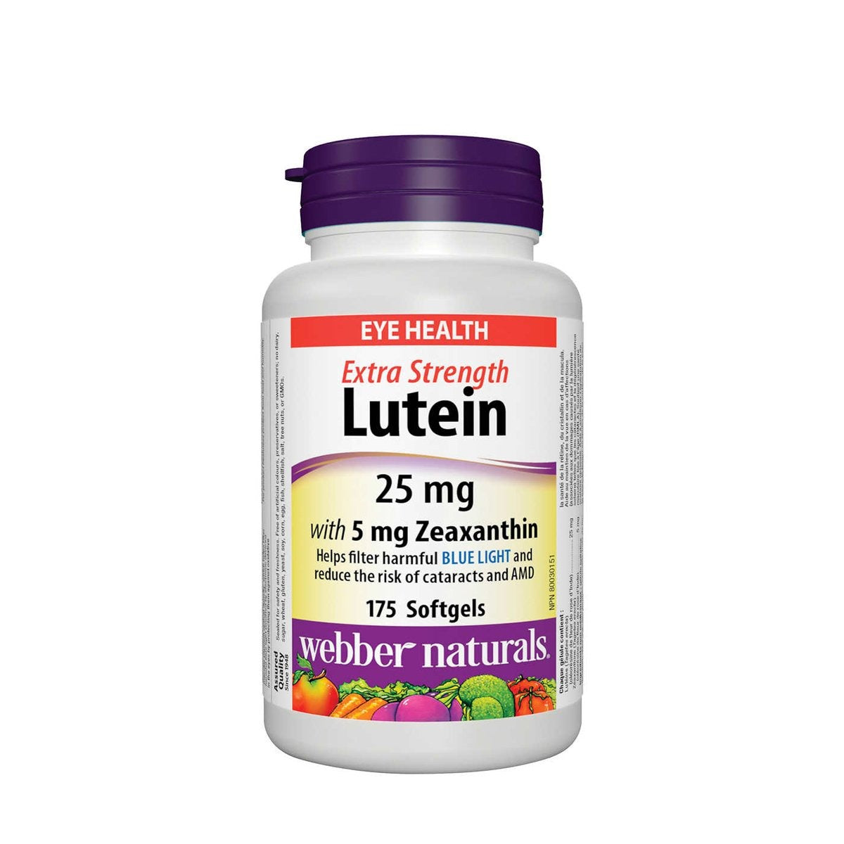 Webber Naturals Lutein 25mg 175 Softgels – Maple House Nutrition Inc.