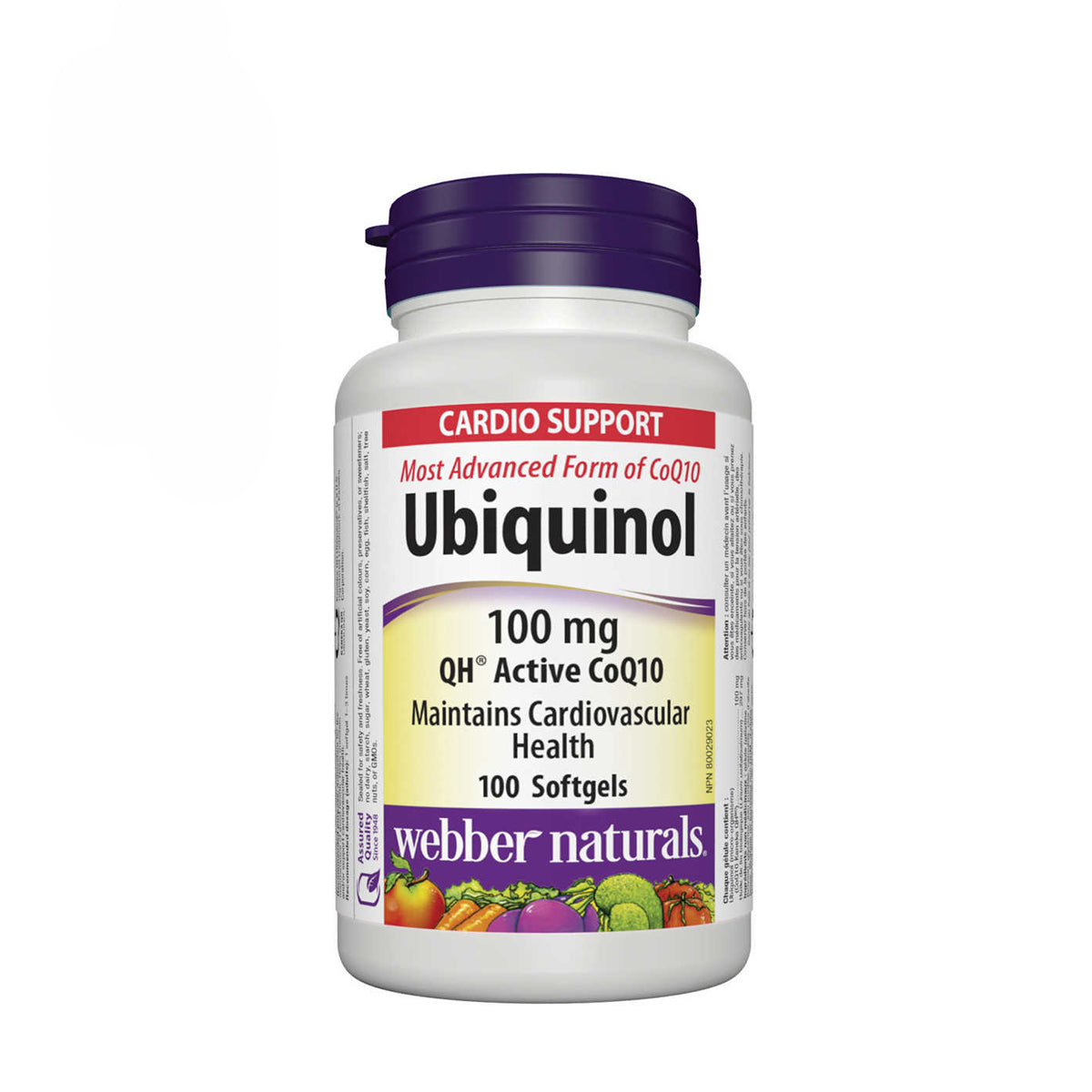 Webber Naturals Cardio Support Ubiquinol 100mg 100 Softgels – Maple ...